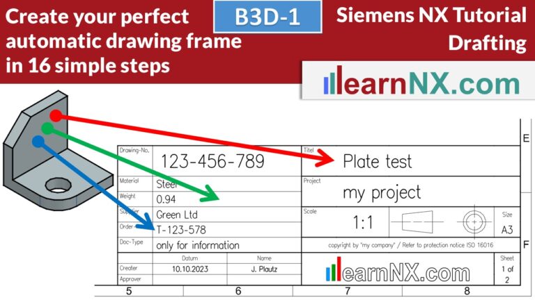 Siemens NX Drafting Course – Technical Drawing Tutorials