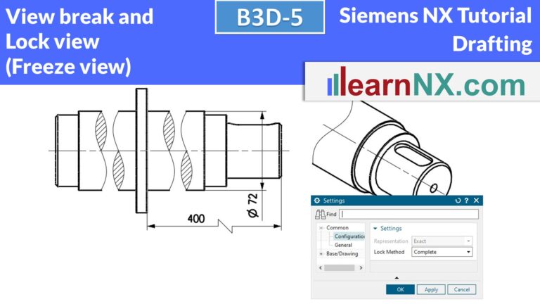 Siemens NX Drafting Course – Technical Drawing Tutorials
