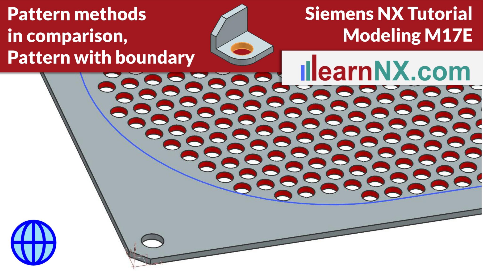 Siemens NX Modeling, Pattern methods, Pattern with boundary