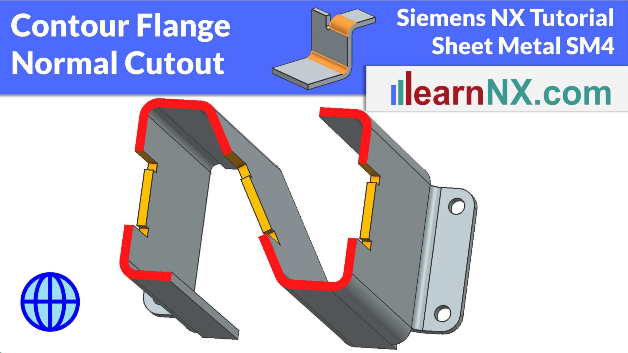 Designing sheet metal parts with NX