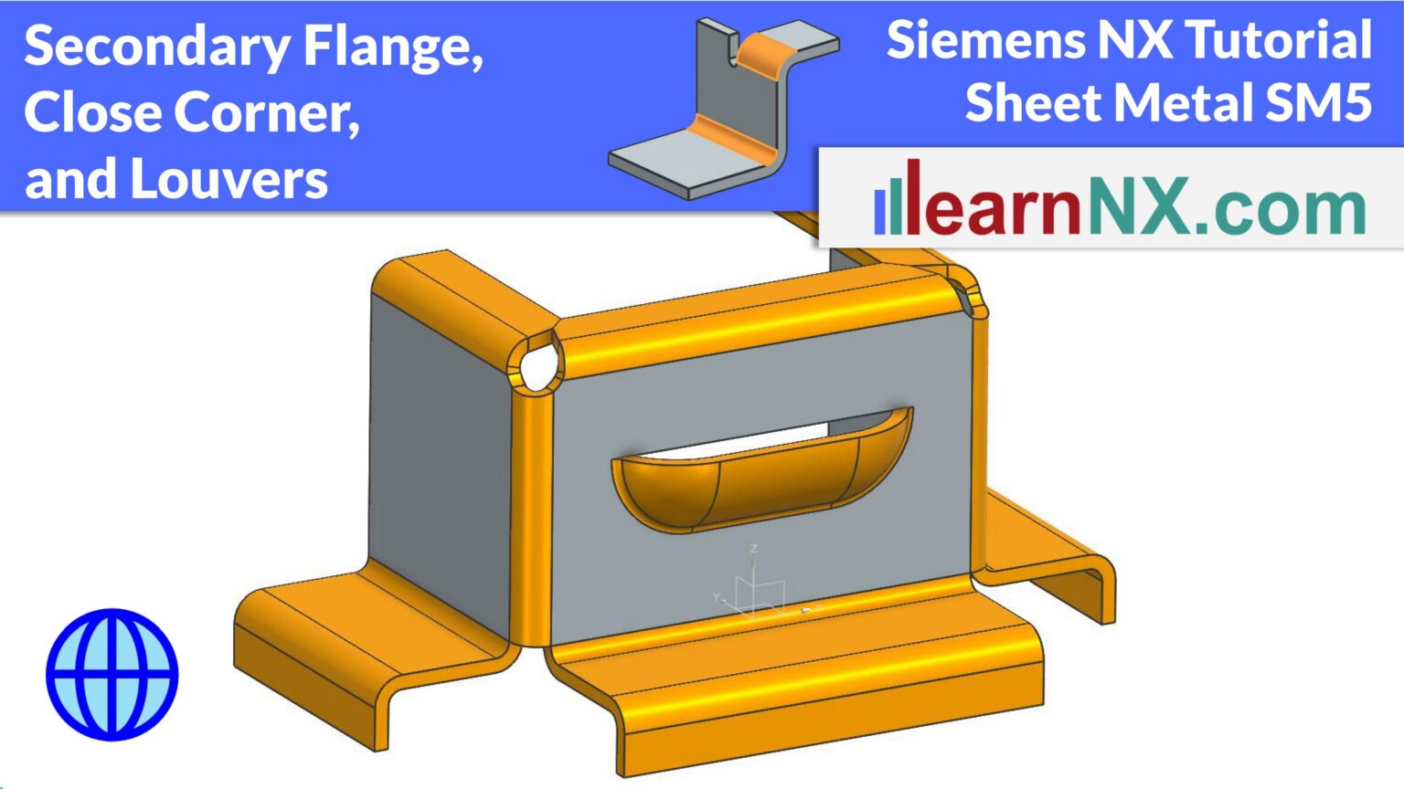 Designing sheet metal parts with NX